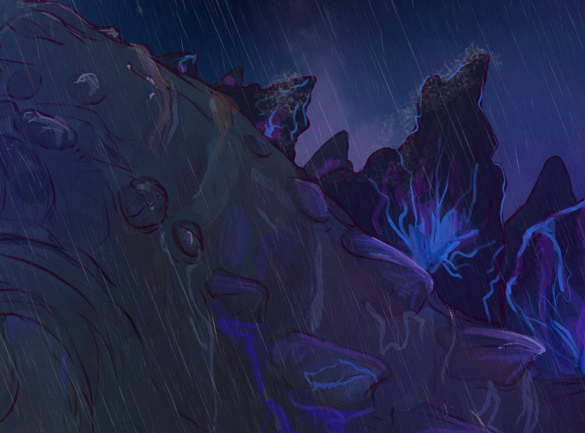 Godzilla Fan Art Print | Twisted Squid